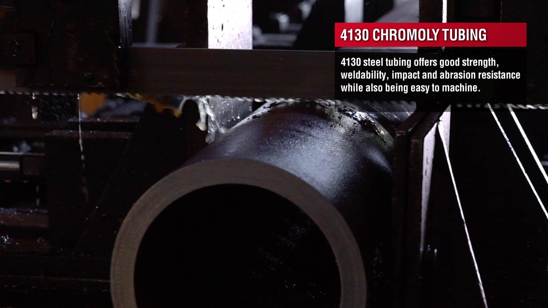 Cutting 4130 Chromoly Steel with the Q601 VTH Plus M42 bandsaw blade - SawbladeTV